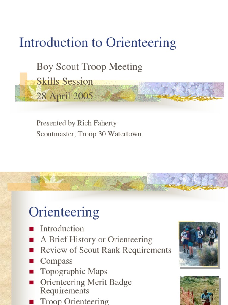 PPT-Introduction To Orienteering | PDF | Compass | Contour Line