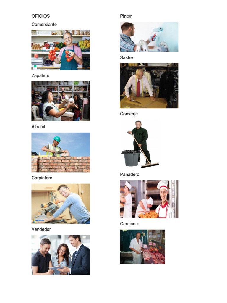 20 Oficios en Español | PDF