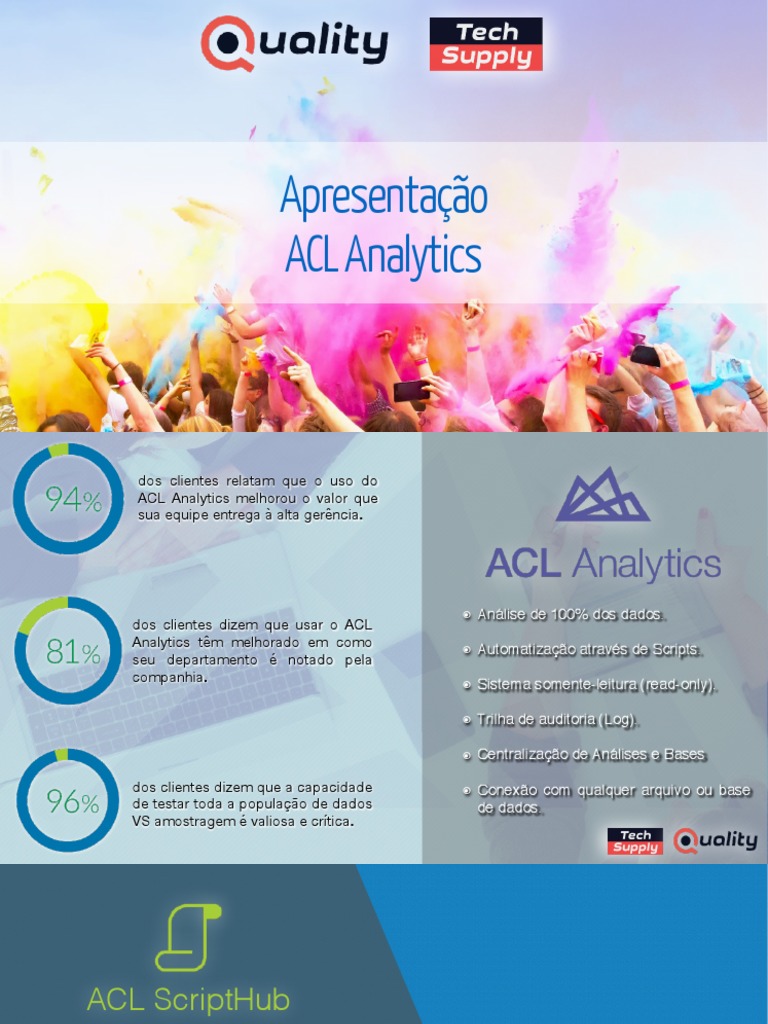 Apresentação ACL Analytics | PDF | Informática | Programas