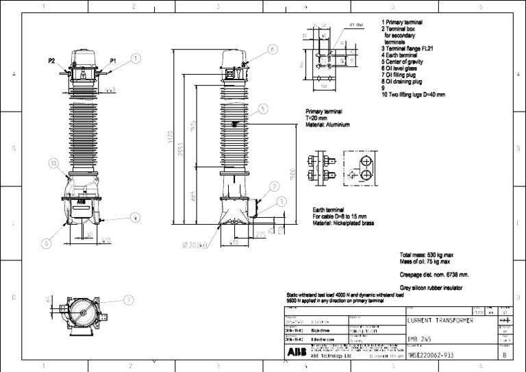 IMB 245 Current Transformer | PDF | Electricity | Nature