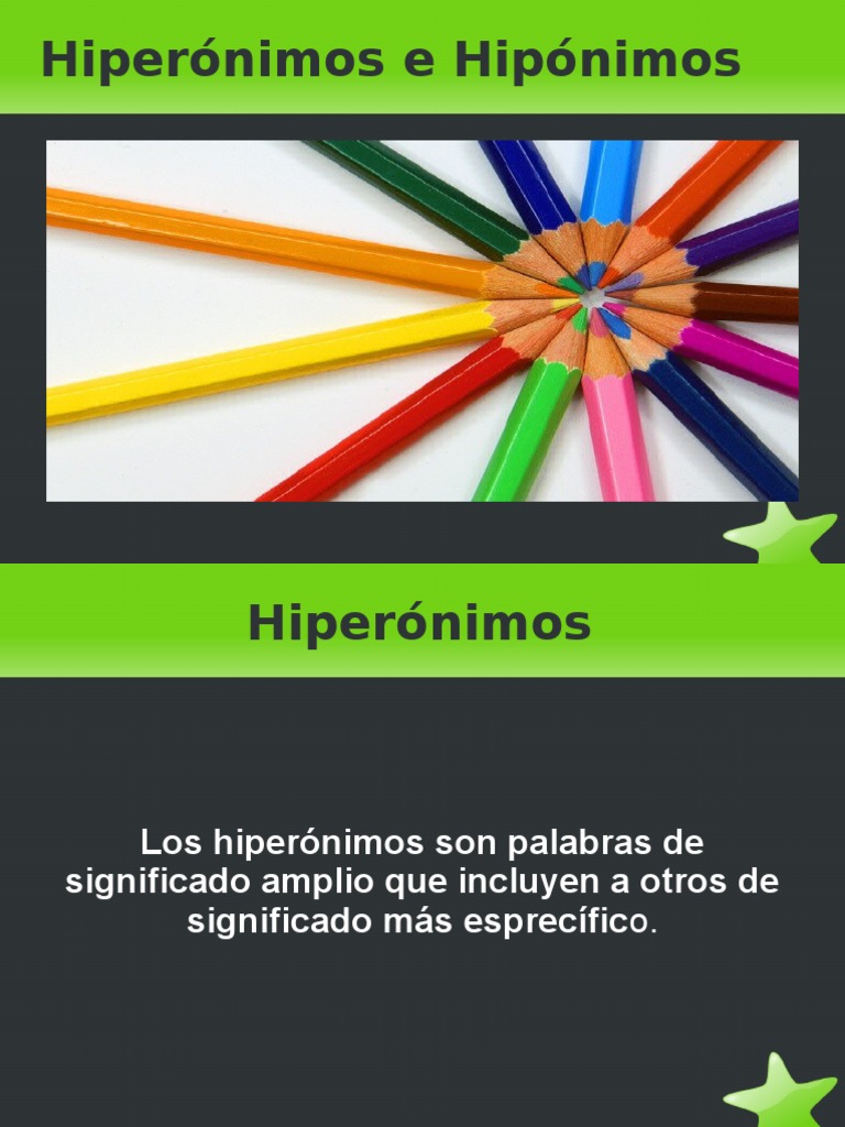 Hieronimo Hiponimo Septimo Basico PDF | PDF | Artes del Lenguaje y ...
