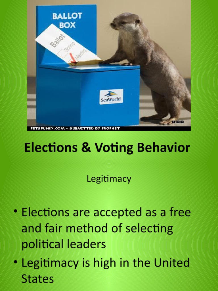 Elections & Voting Behavior | PDF | Voting | Polling Place