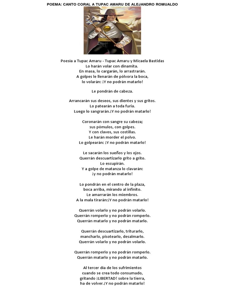 Canto Coral a Tupac Amaru