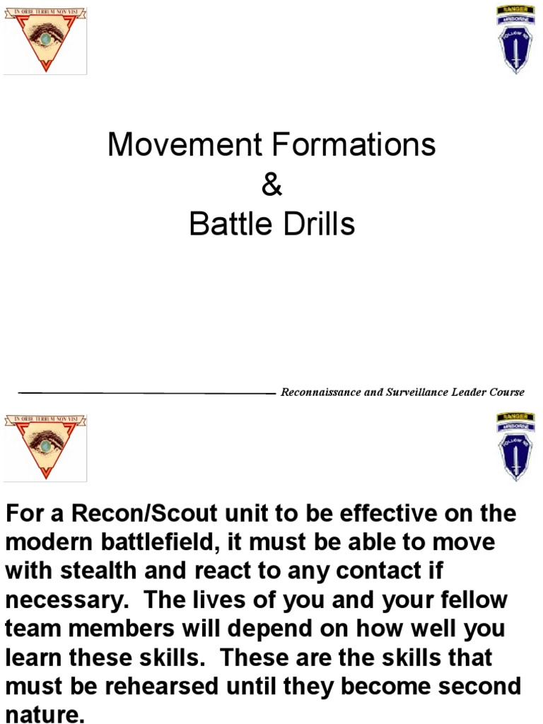 Recon & Surveillance Leader Skills | PDF | Reconnaissance | Ambush