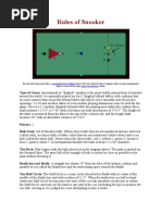 Blackball Rules | PDF | Snooker | Referee