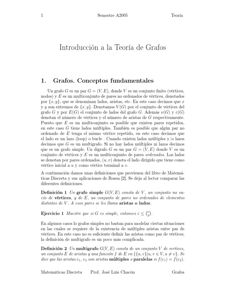 Operaciones con Grafos y Ejercicios | PDF | Teoría de grafos | Vértice ...