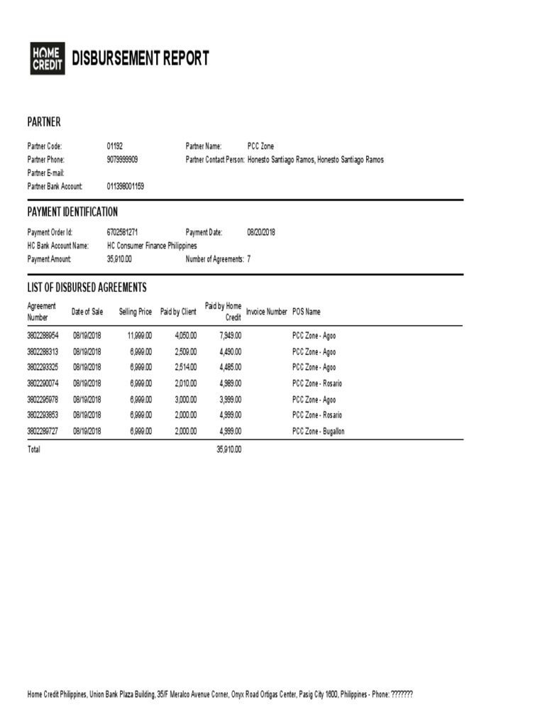 PCC Zone - Dispatchnote PDF | PDF