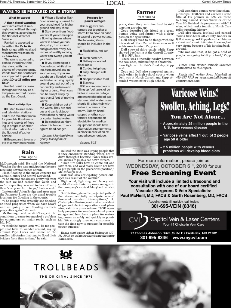 09-30-2010 - First A1, Jump Pages | PDF | Flood | Nature