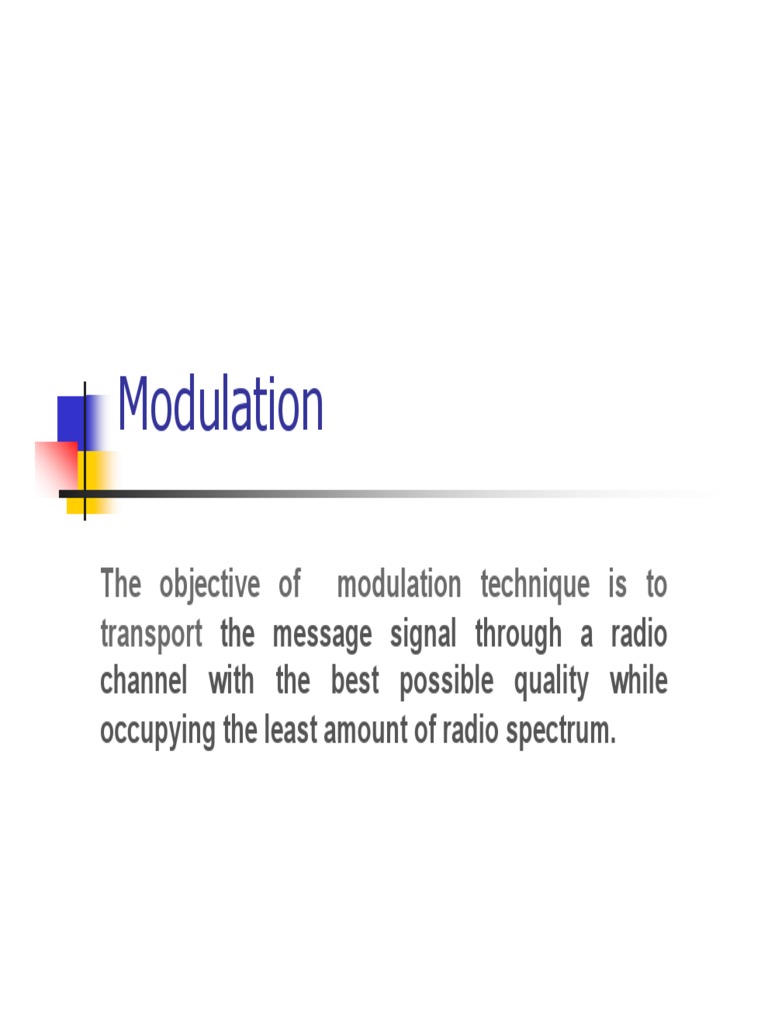 SMajhi EE534 Modulation 2018 PDF | PDF | Modulation | Bandwidth (Signal Processing)