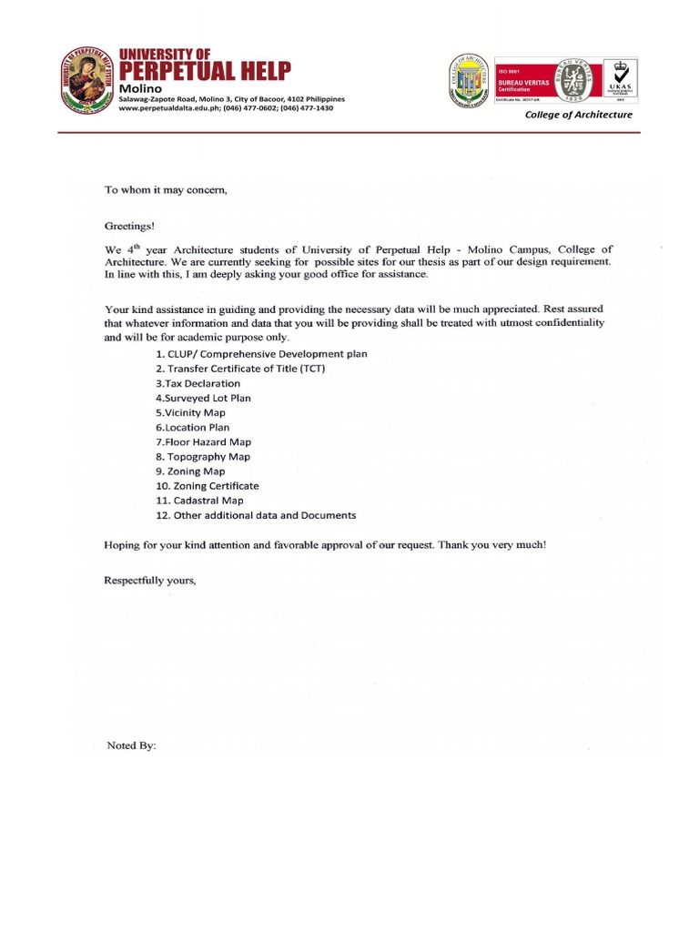 Letter To Office | PDF