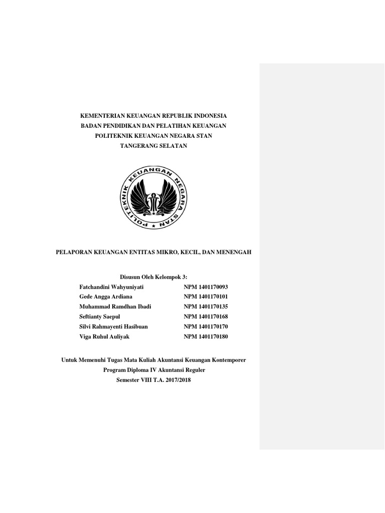 Sak Emkm Final | PDF | Pengelolaan Keuangan & Uang