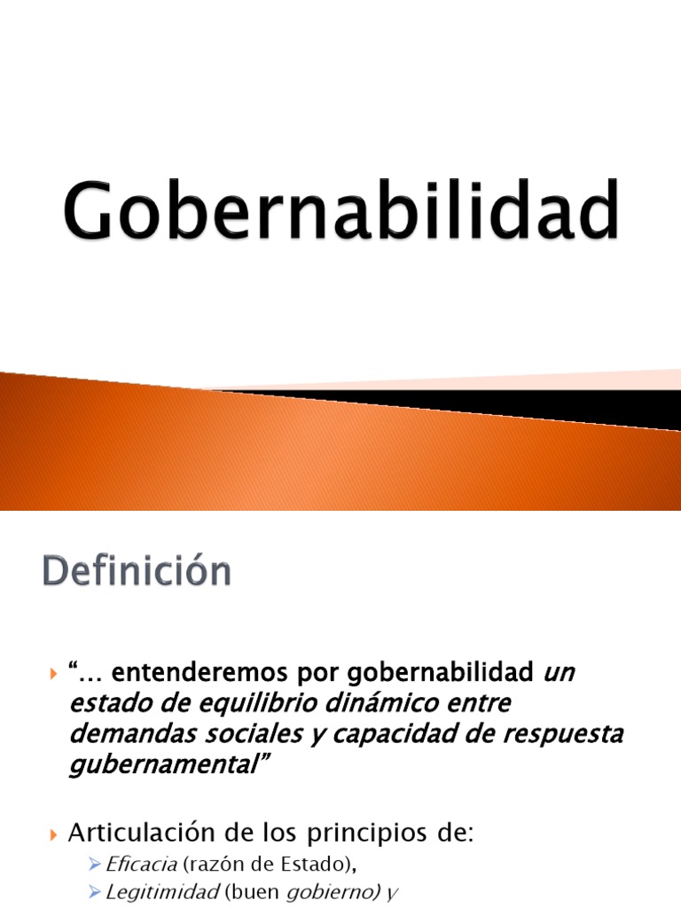 GOBERNABILIDAD Vista Desde Antonio Camou | Estado (política) | Democracia