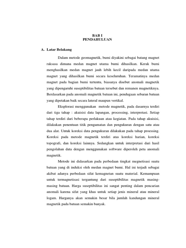 Metode Magnetik dalam Eksplorasi Geofisika | PDF | Sains & Matematika ...