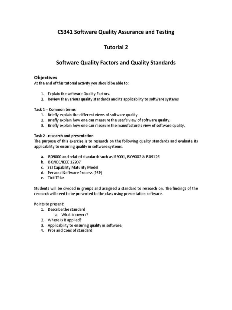 CS314 WK 3 Tut 2 | PDF