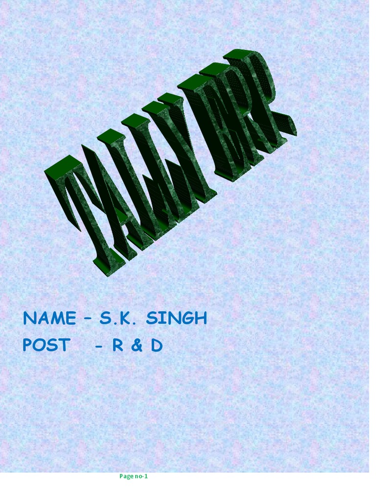 Tally 1st Day Assignment Solution | PDF | Debits And Credits | Service ...