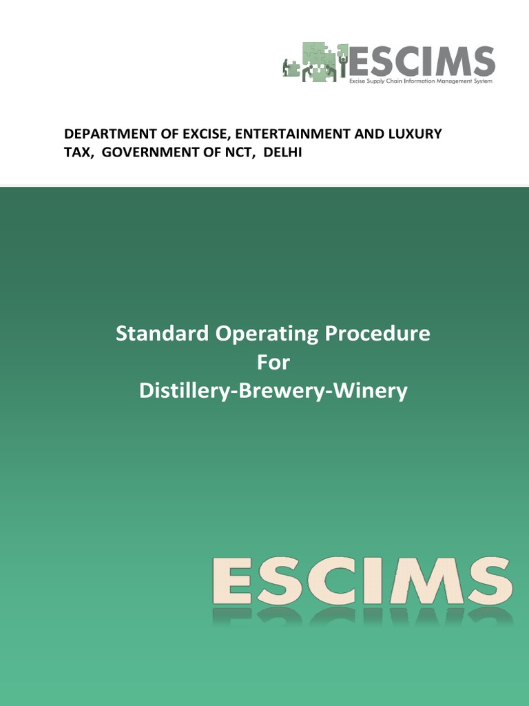 Excise SOP for Distillery Operations | PDF | Barcode | Image Scanner