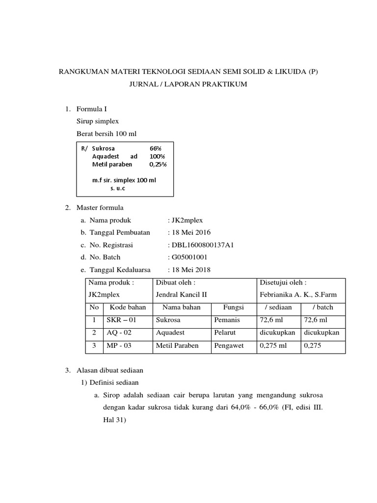 Rangkuman Materi Teknologi Sediaan Semi Solid | PDF