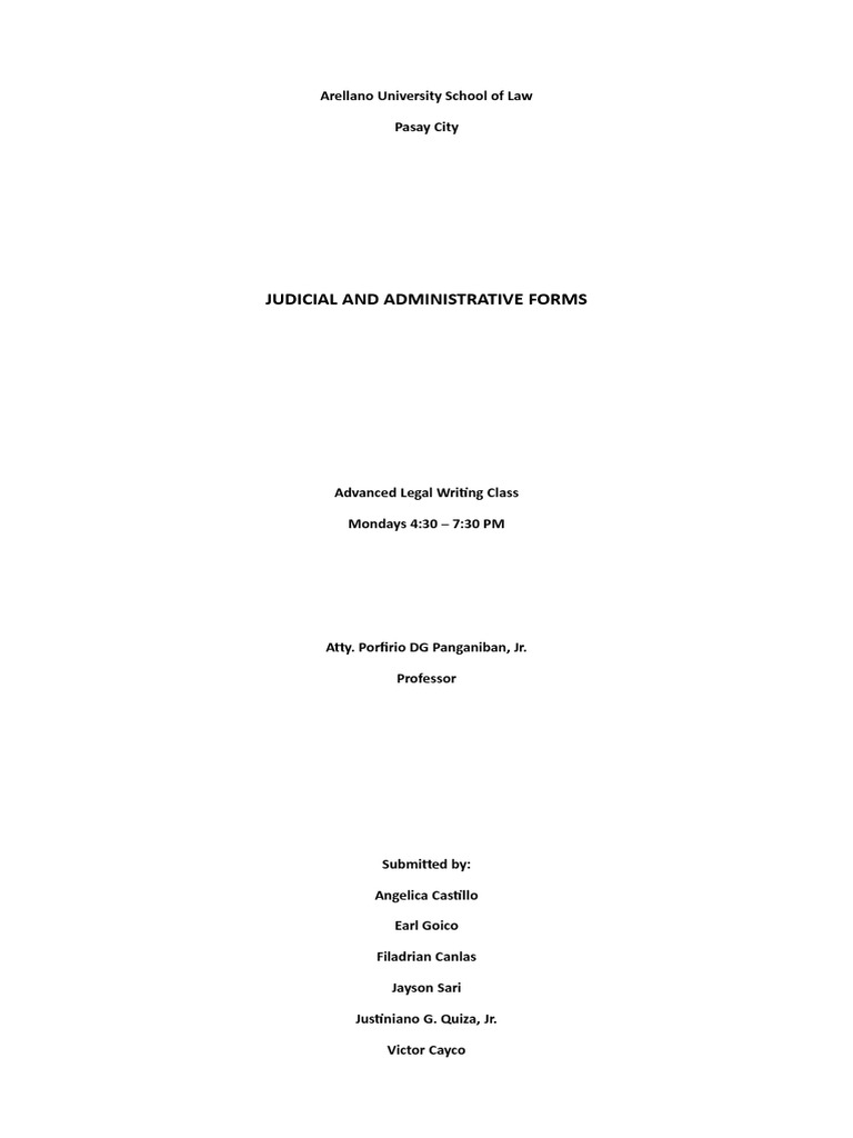 Advanced Legal Writing | PDF | Affidavit | Cheque