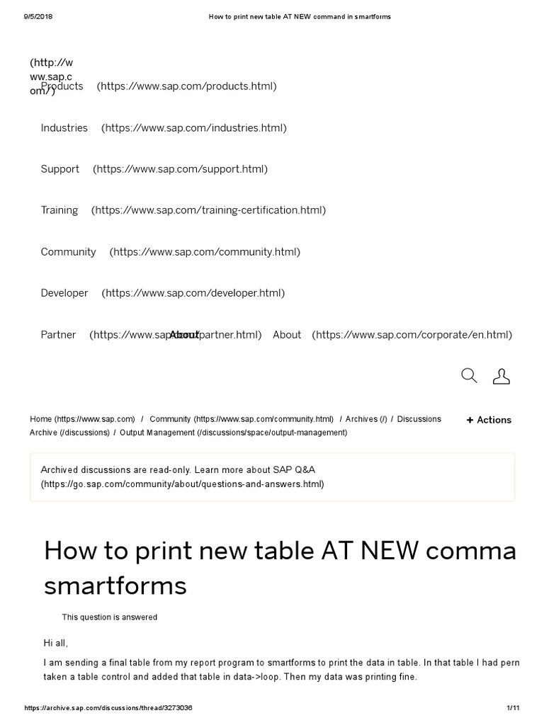 At NEW Command in Smartforms | PDF | Control Flow | Software Development