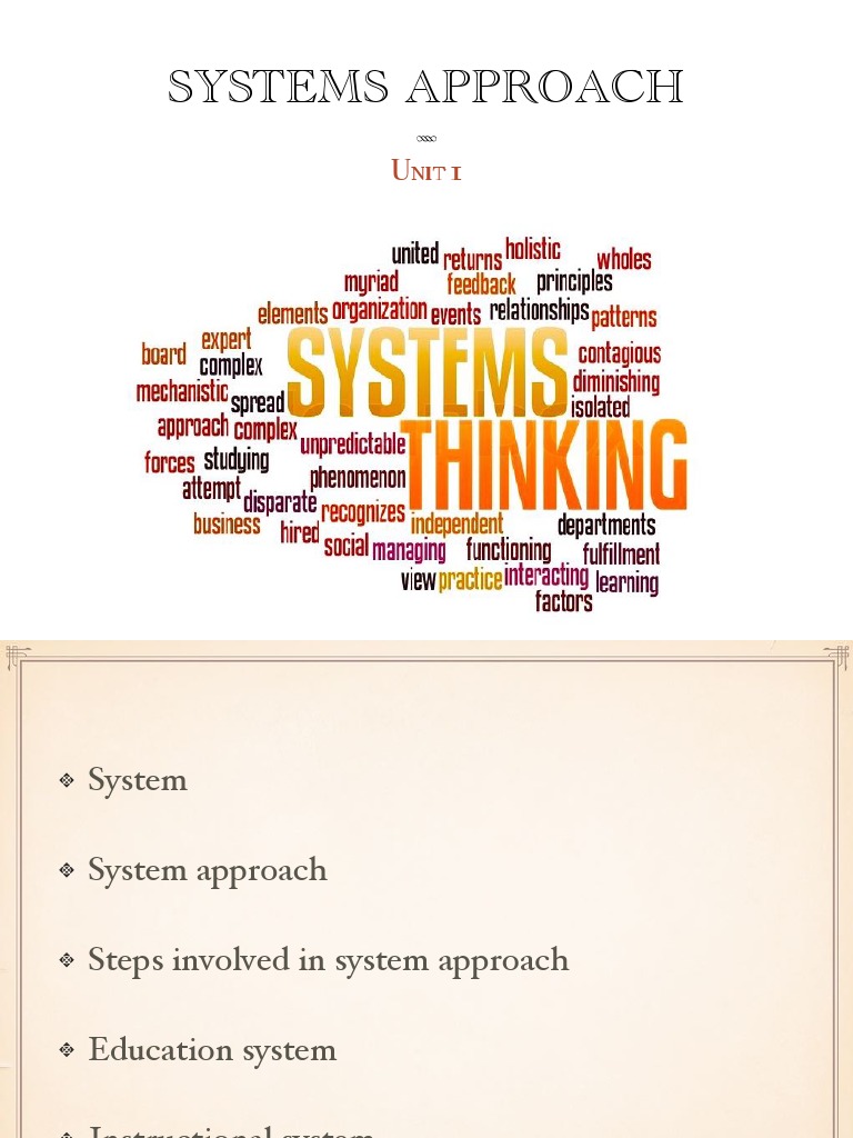 System Approach | PDF | System | Systems Theory