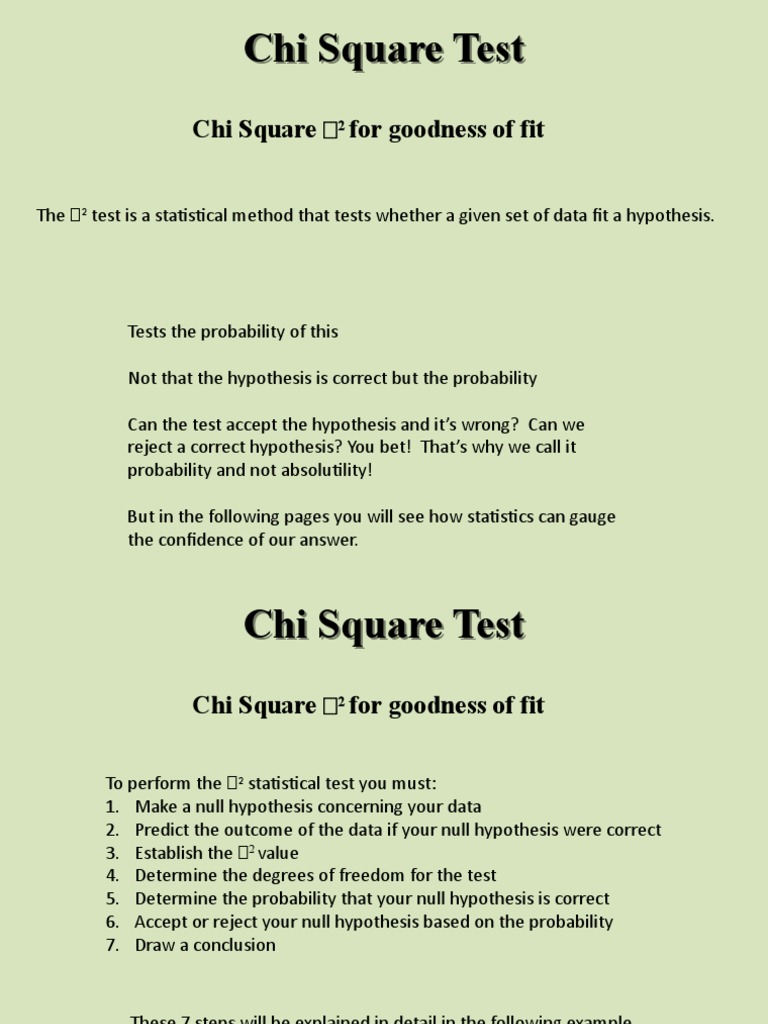 5-Chi Square Analysis Tutorial | PDF | Chi Squared Test | Statistical ...