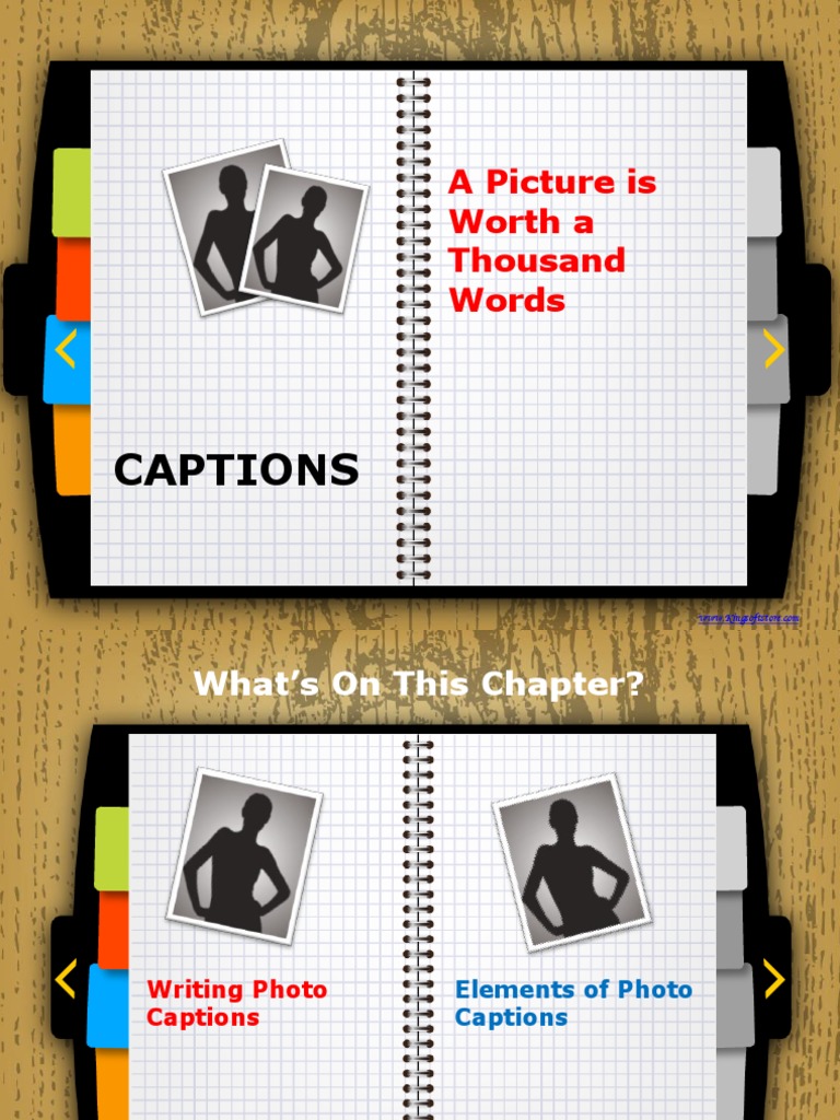 Captions: A Picture Is Worth A Thousand Words | PDF | Phrase ...