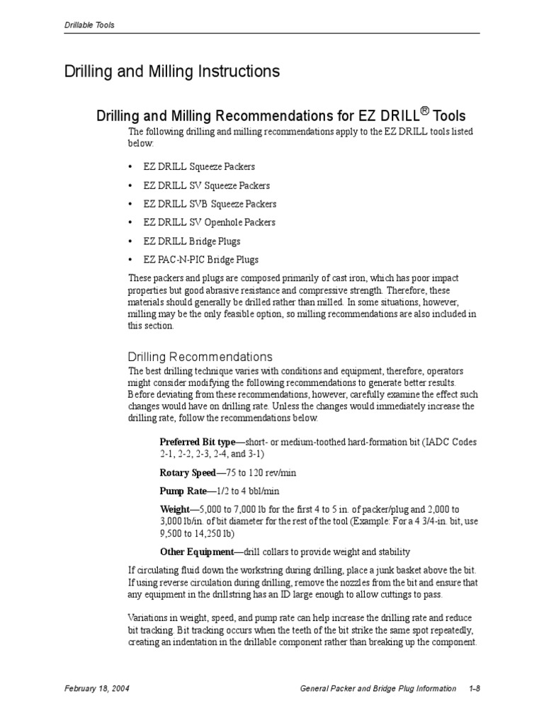 EZSV-B Drilling and Milling Instructions | PDF | Drilling | Drill