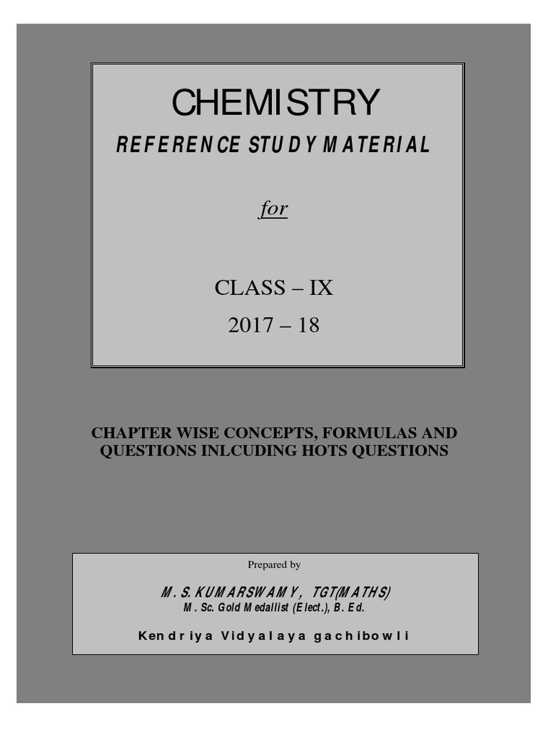 Class IX Chemistry Guide | PDF | Latent Heat | Evaporation