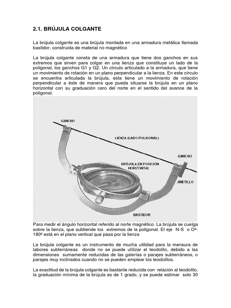 Brujula Colgante | PDF | Azimut | Brújula