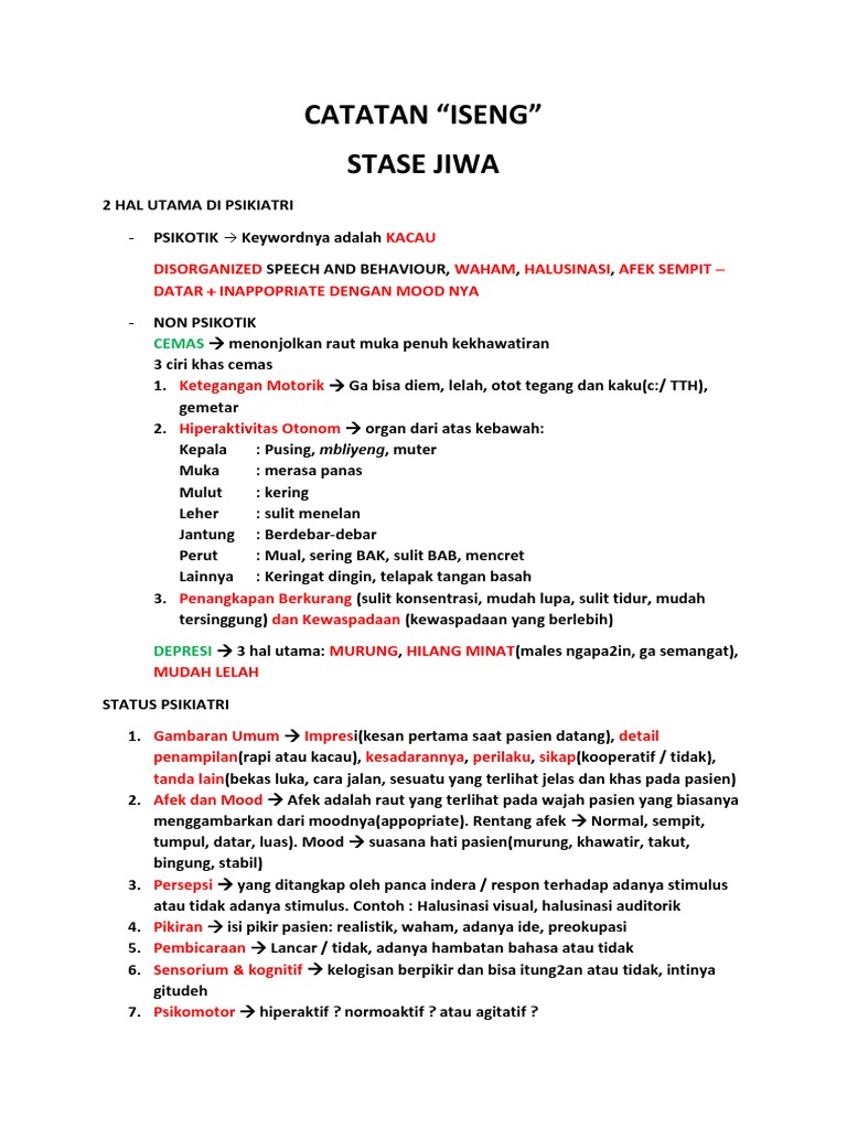 Catatan Iseng Stase Jiwa | PDF