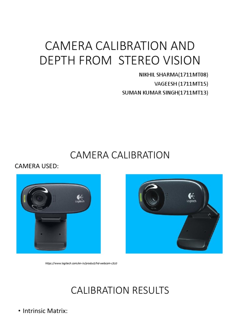 Camera Calibration and Depth From Stereo Vision | PDF