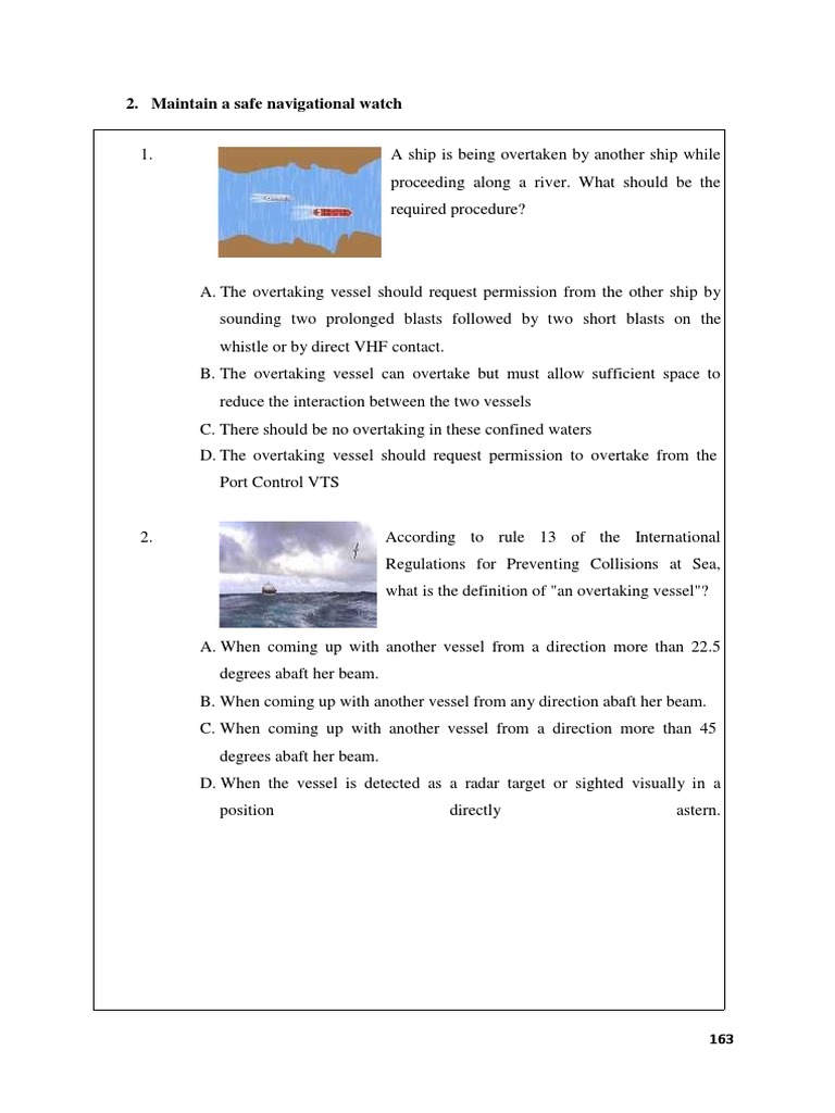 Maintain A Safe Navigational Watch | PDF | Port And Starboard | Navigation