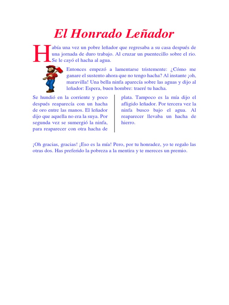 El Honrado Leñador | PDF | Ocio