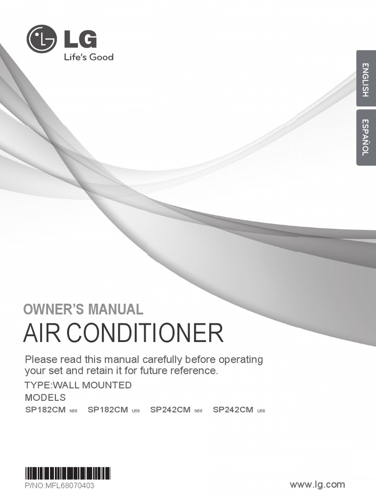 Manual Aire Acondicionado LG | PDF | Air Conditioning | Hvac