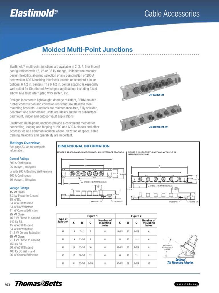 Molded Multi Point Junctions | PDF | Power Engineering | Electric Power