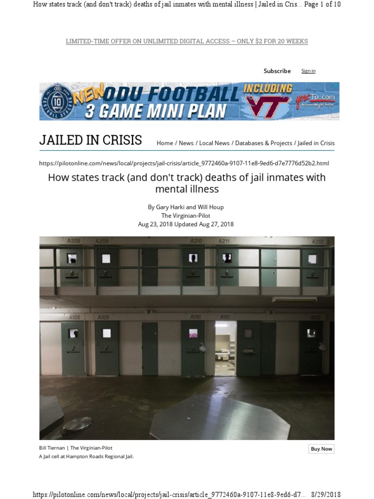 Tracking Jail Deaths of Mentally Ill Inmates | PDF | Mental Disorder ...