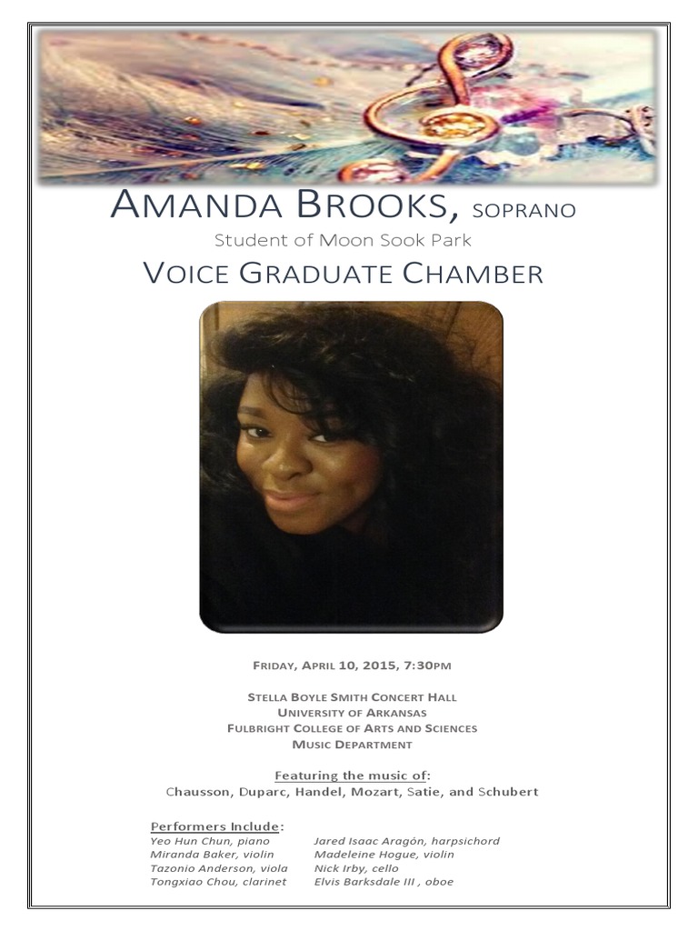 Amanda Poster Recital | PDF | Social Science