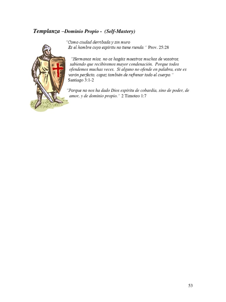 Templanza | PDF | Alma | Amor