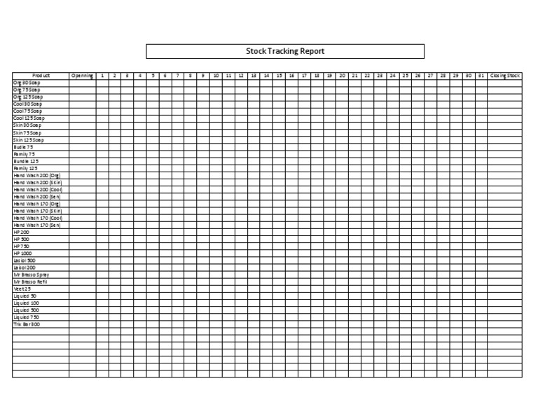 Tracking Sheet | PDF