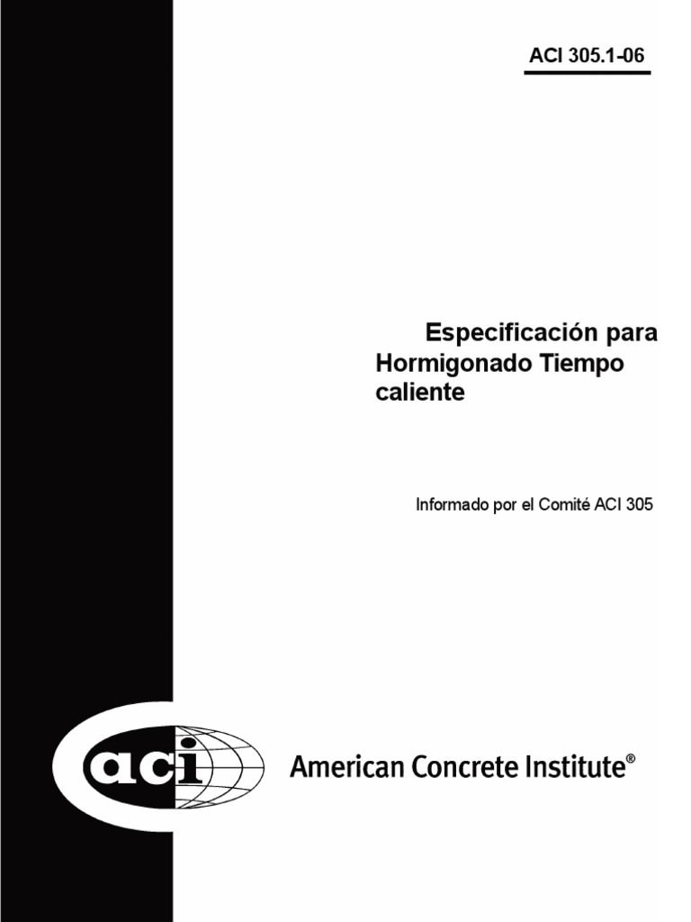 ACI 305 Traducido | PDF | Humedad | Hormigón