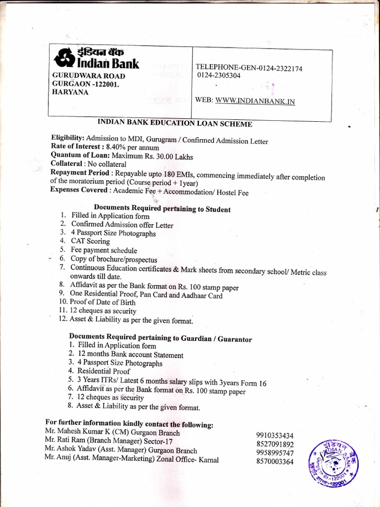 Indian Bank PDF | PDF | Money | Financial Services