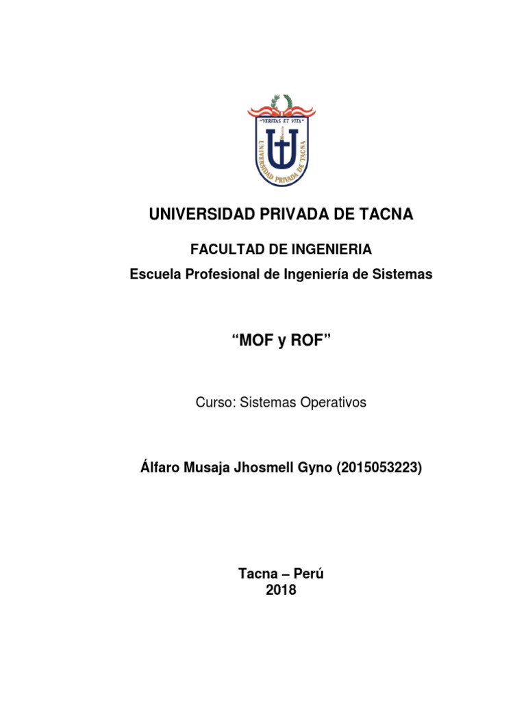Mof y Rof | PDF | Laboratorios | Informática y tecnología de la información
