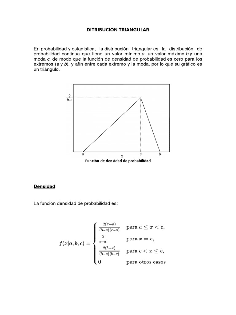 Distribucion Triangular | PDF