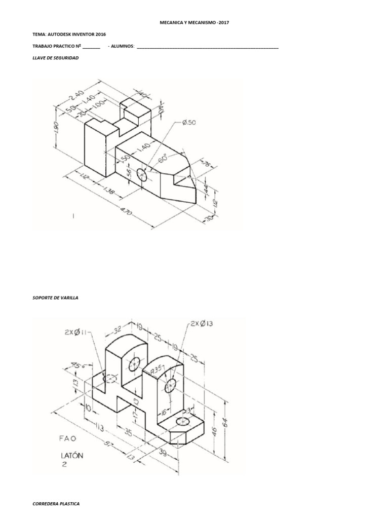 Inventor-Tp 1 - Ejercicio 1-Mecanica y Mecanismo | PDF