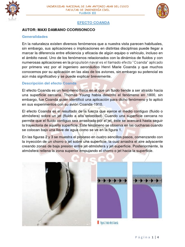 Efecto Coanda | PDF | Motor a reacción | Avión