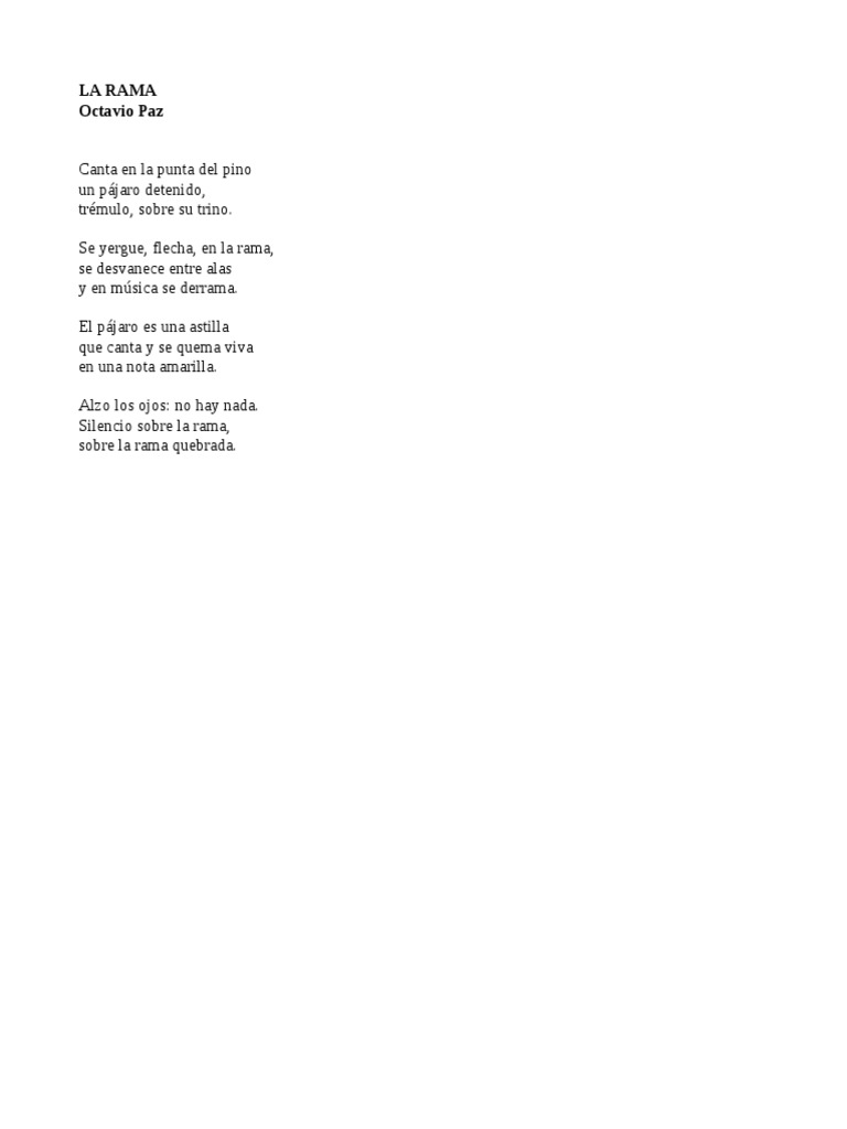 La Rama | PDF | Poesía