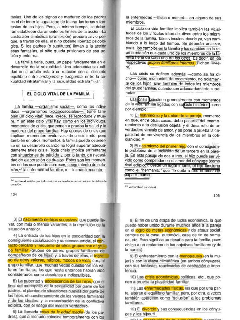 Psicoanálisis de La Familia. Roberto Losso Cap5 | PDF