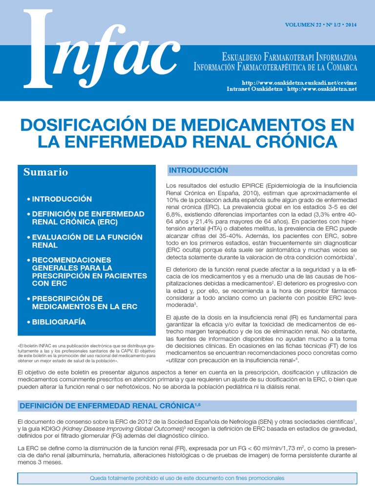 Ajuste Medicacion ERC PDF | PDF | Droga anti-inflamatoria libre de ...