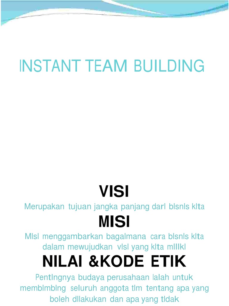 Instant Team Building | PDF | Pengembangan Diri