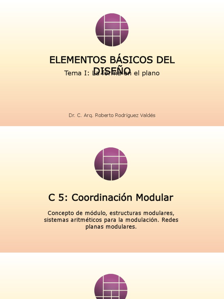 C5 Coordinación Modular | Secuencia | Diseño